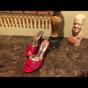 Style & Co. | Shoes | Red Patent Leather Mule | Poshmark